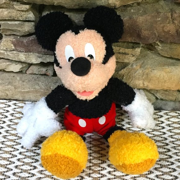 Disney | Toys | Vintage Mickey Mouse Disney Jointed Arms Plush | Poshmark